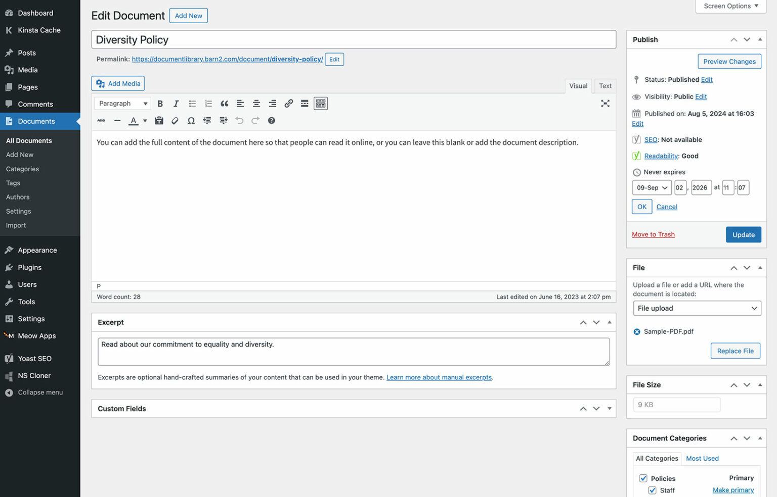 3. Adding and importing documents