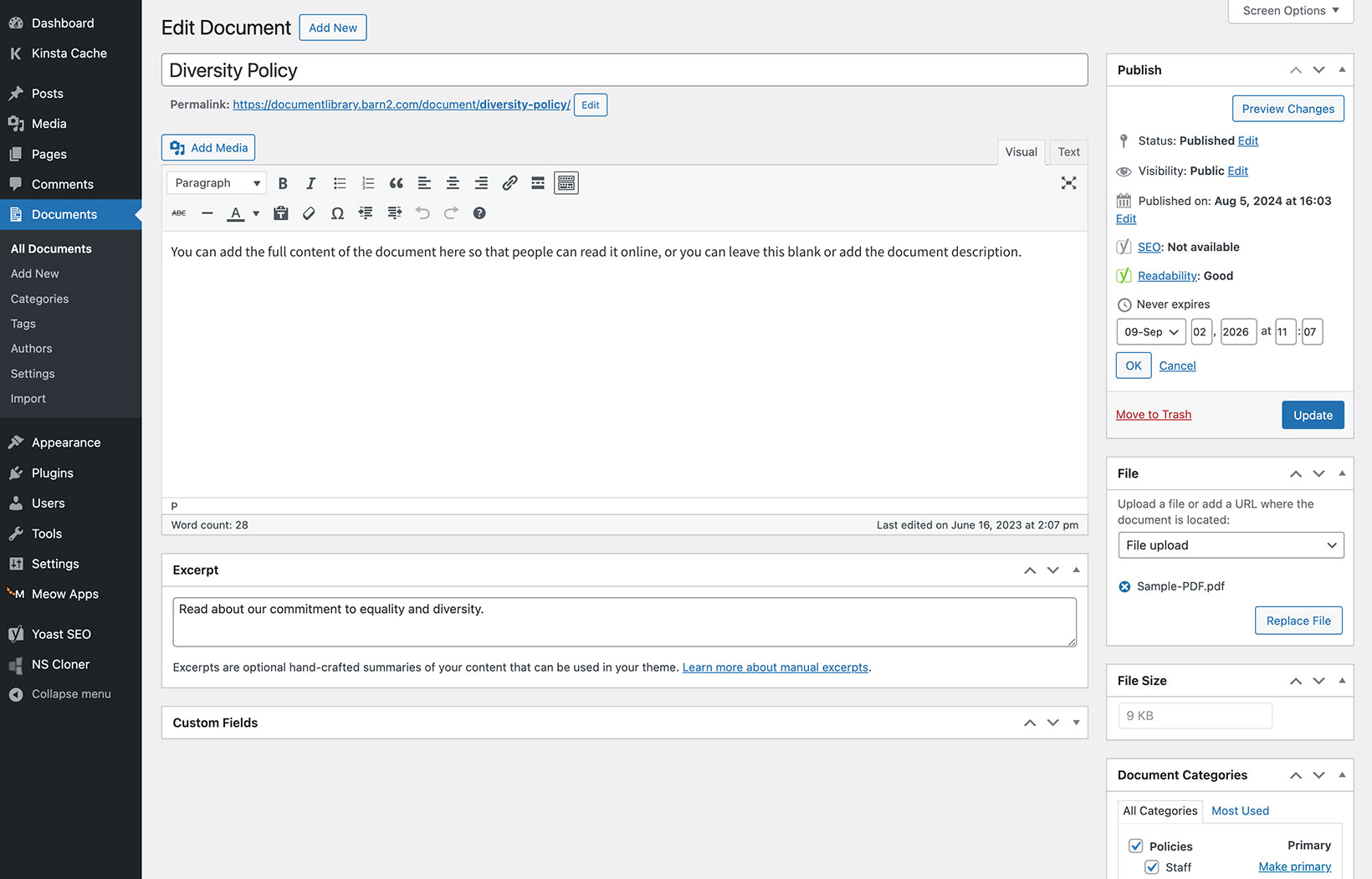 3. Adding and importing documents