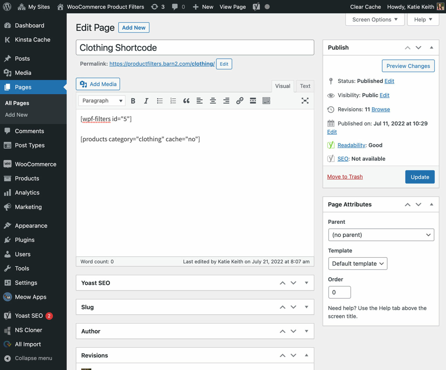 3. Creating filters and filter groups
