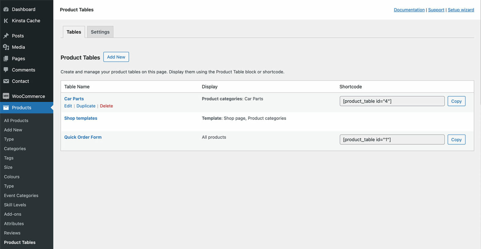 How to Edit Your Pre-Built WooCommerce Product Tables