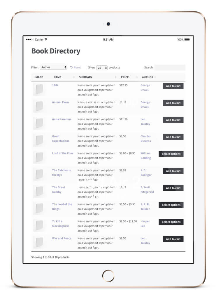 Searchable Product Directory with WooCommerce Directory Plugin