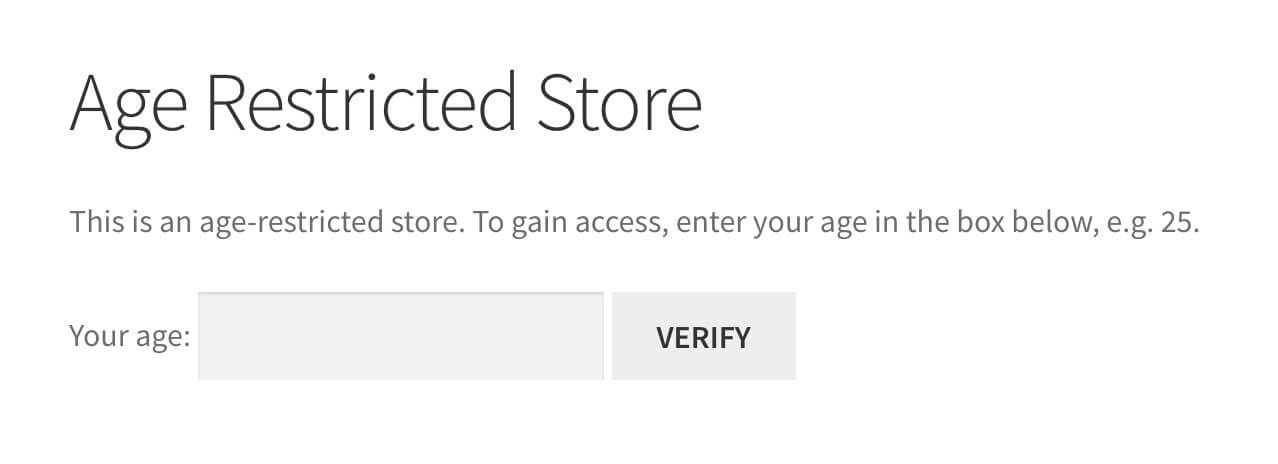 WooCommerce Age Verification Plugin & How to Use It