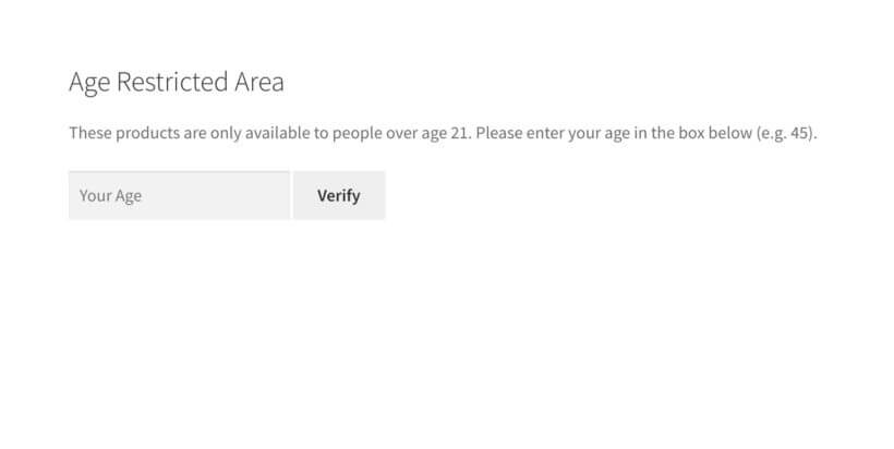 WooCommerce Age Verification Plugin & How to Use It
