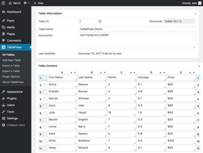 New WordPress Table Generator: Create Easy & Stunning Tables