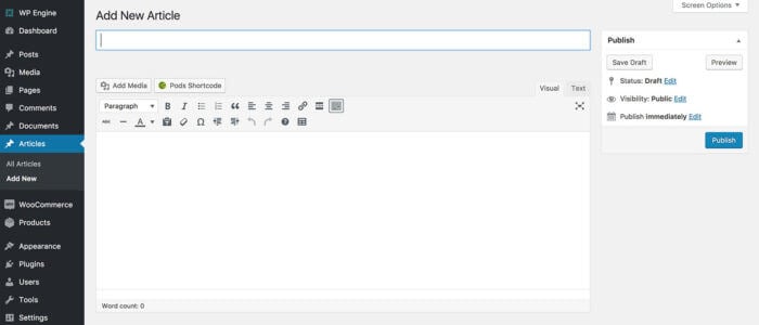 Creating Custom Post Types, Fields, & Taxonomies with Pods