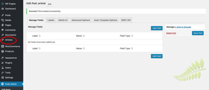 Creating Custom Post Types, Fields, & Taxonomies with Pods
