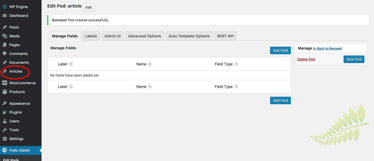Creating Custom Post Types, Fields, & Taxonomies with Pods