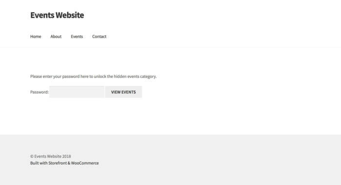 Create Password Protected Events in WordPress