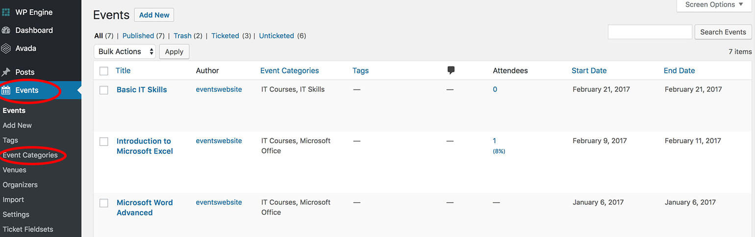 Create Password Protected Events In Wordpress