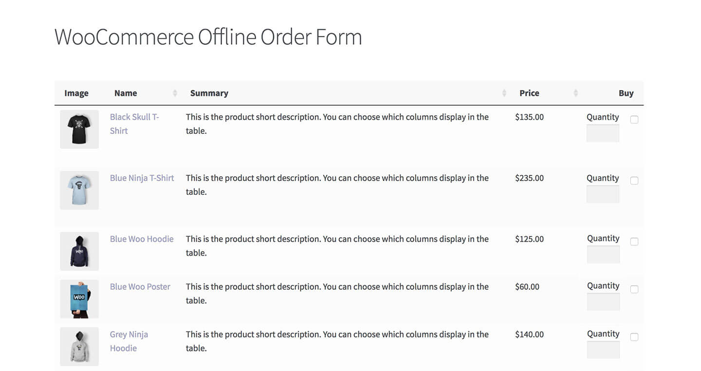 Create a Printable WooCommerce Order Form to Use Offline