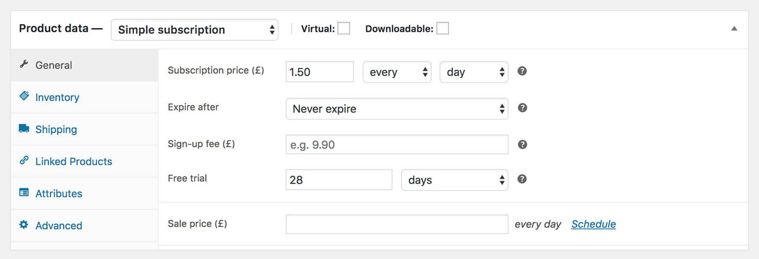 List WooCommerce Subscriptions in a Product Table Layout