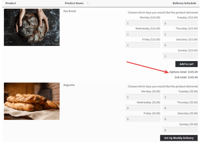 WooCommerce Daily Order Form with Multiple Quantity Inputs
