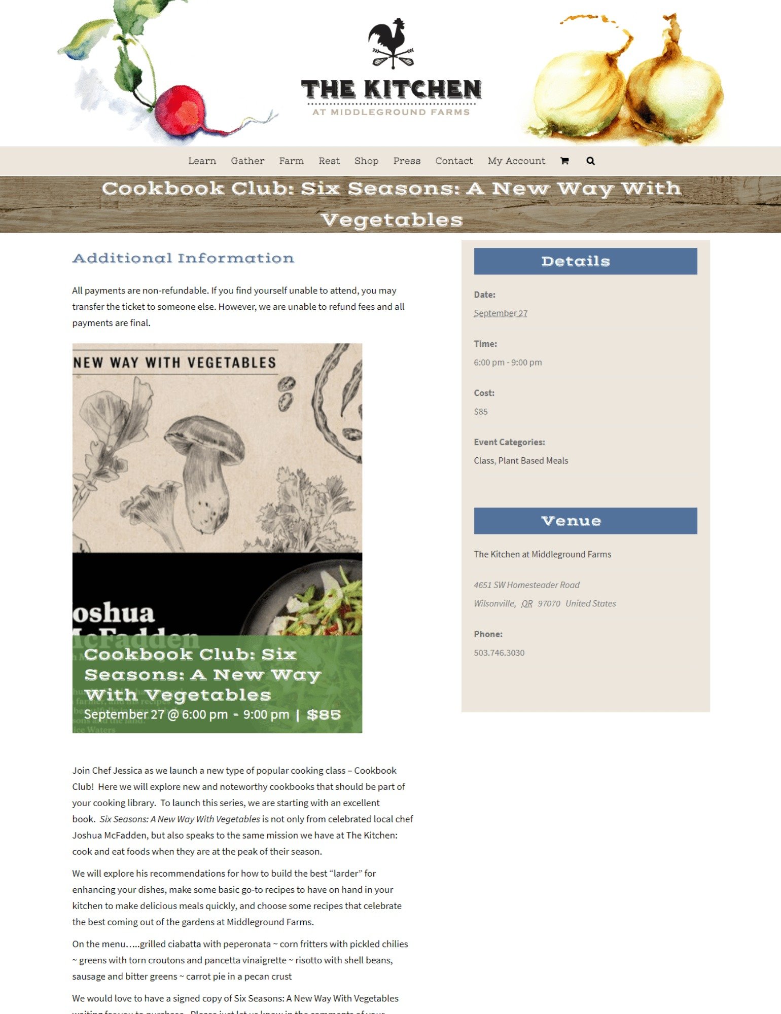 Sell Cooking Courses in WordPress with PTP | Plugin Showcase