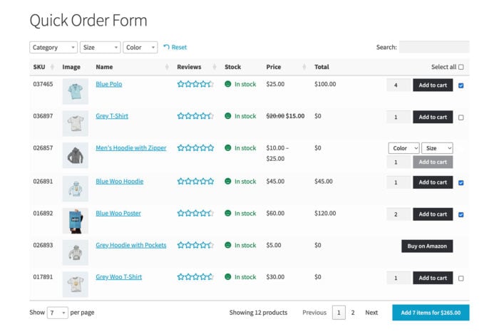 The Best WooCommerce Order Form Plugin | Barn2 Plugins