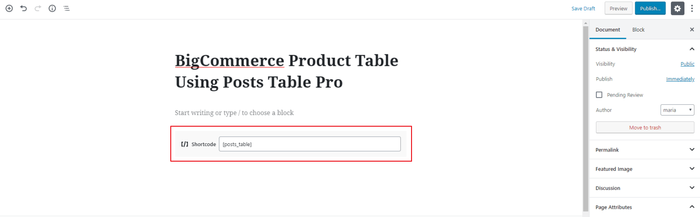 How to Create a BigCommerce Product Table in WordPress