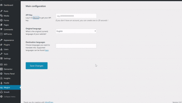 Using Weglot to Translate the Posts Table Pro WordPress Plugin
