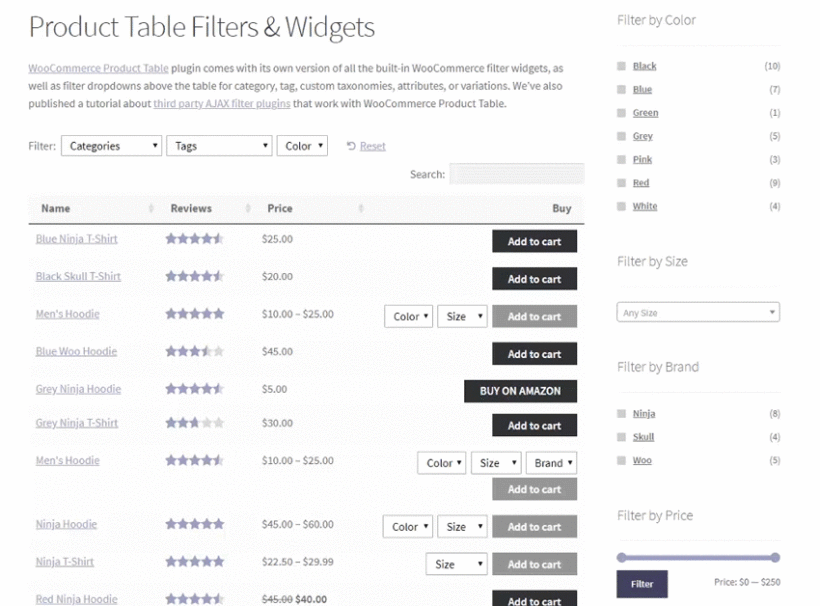 Display Filter Sort Attributes In WooCommerce Product Table display-filter-sort-attributes-in-woocommerce-product-table