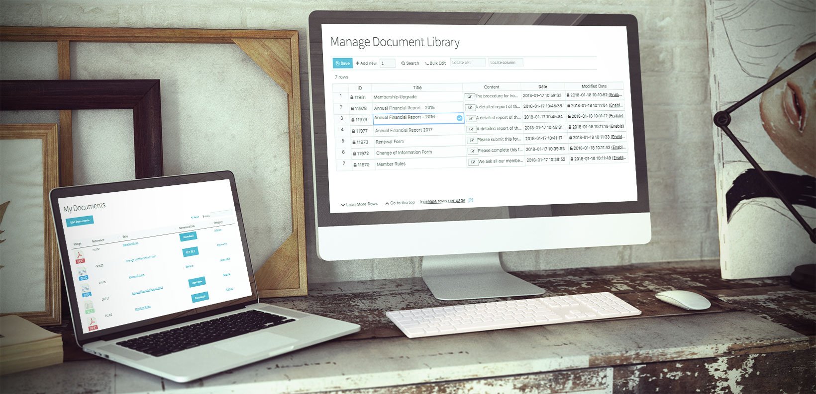 WordPress Table: Display Posts and Pages with Frontend Editor