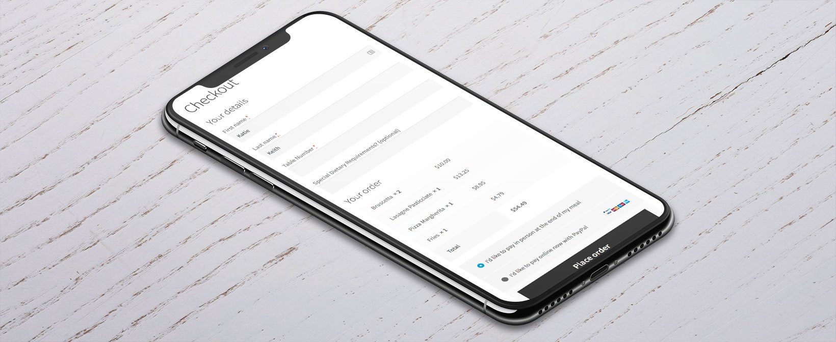 Allow Mobile Ordering for Restaurant Dining in with WooCommerce
