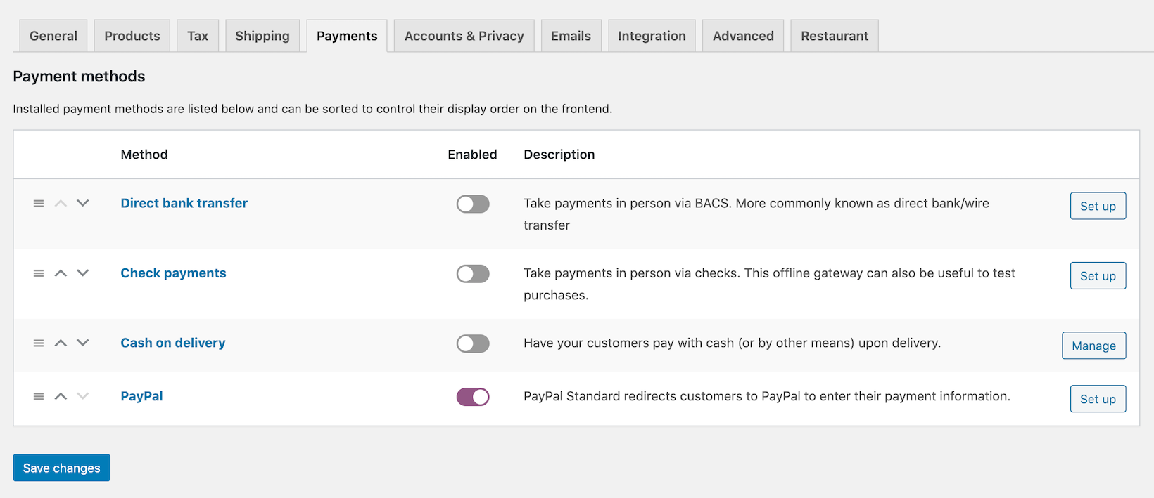 Set Up PayPal for Food Orders with WordPress & WooCommerce