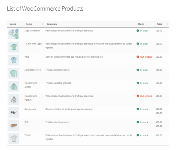 Print your list of WooCommerce products for quick reference