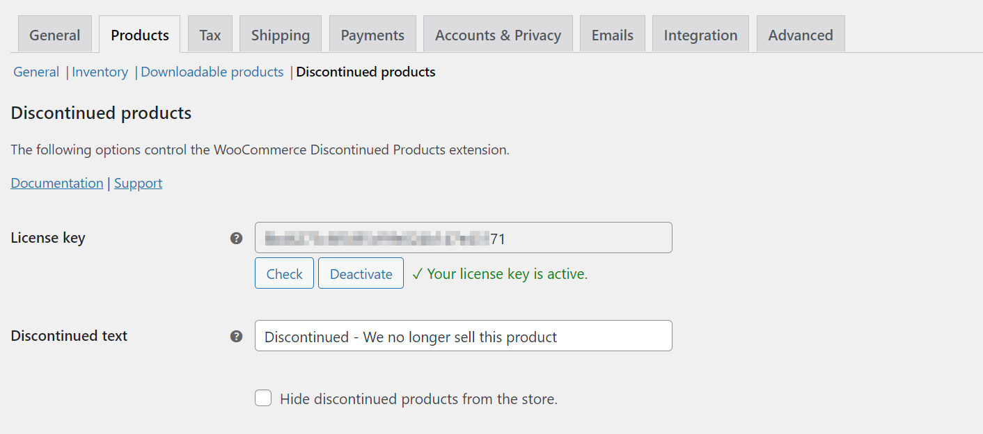 Add a WooCommerce Product Discontinued Status to your Store