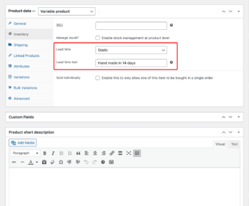 WooCommerce Lead Time Plugin: Display Product Lead Times