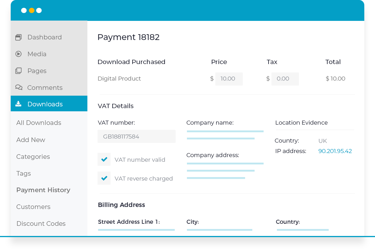 Easy Digital Downloads EU VAT Plugin | Add VAT Support to EDD