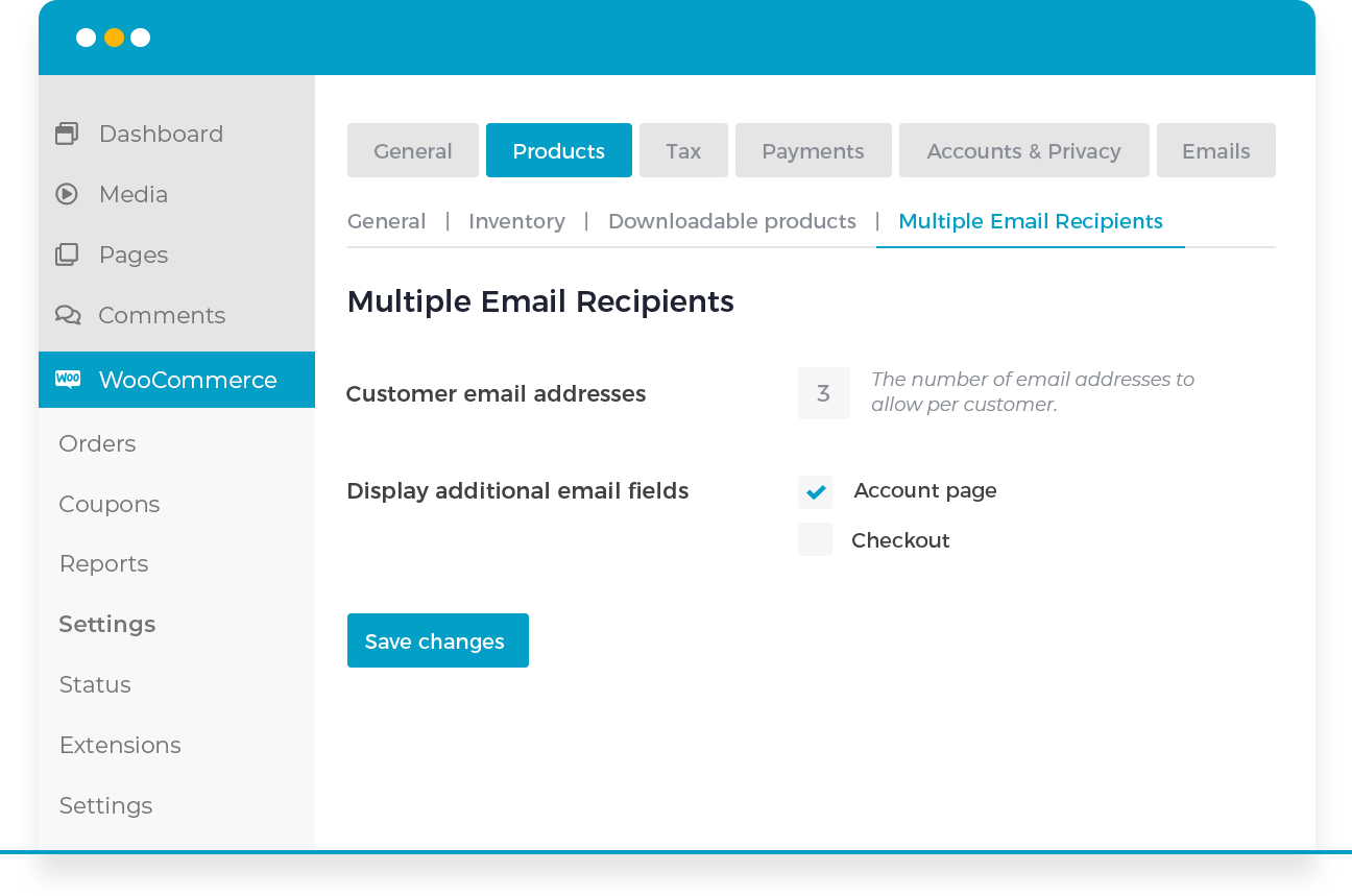WooCommerce Multiple Email Recipients WordPress Plugin