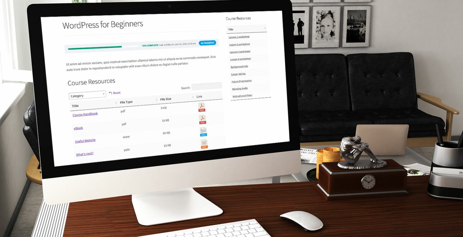 How to Add a Searchable Course Materials Library to LearnDash
