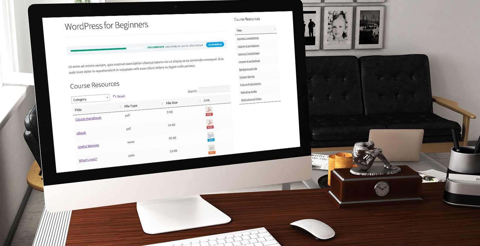How to Add a Searchable Course Materials Library to LearnDash