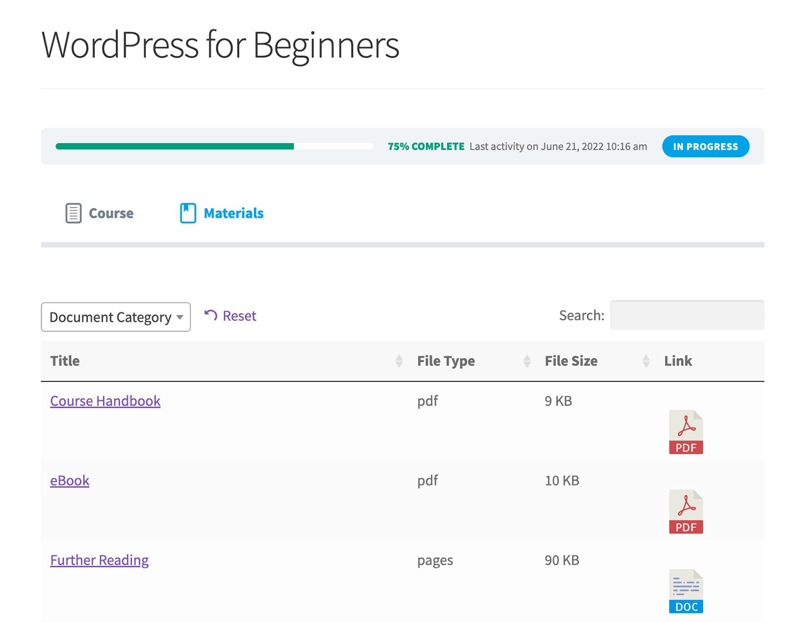 How to Add a Searchable Course Materials Library to LearnDash