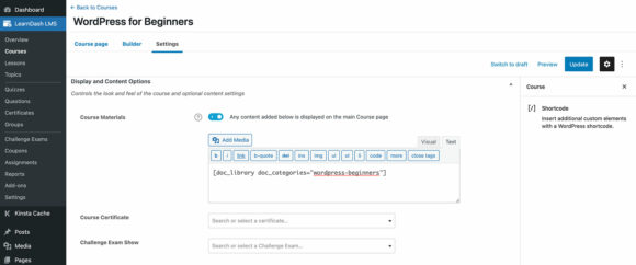 How to Add a Searchable Course Materials Library to LearnDash