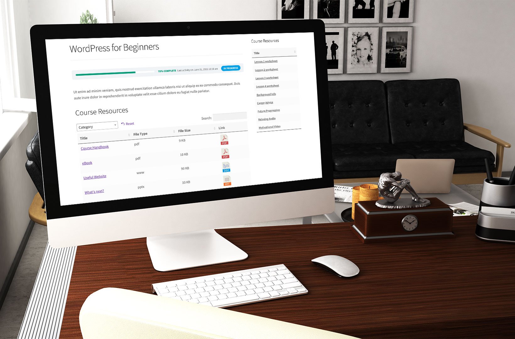 How to Add a Searchable Course Materials Library to LearnDash