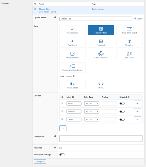 How to Add Radio Buttons to Product Variations in WooCommerce