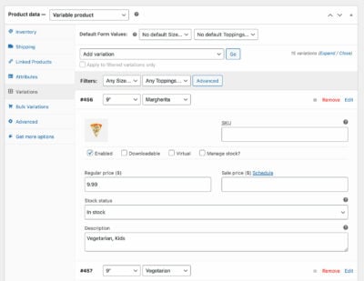 WooCommerce Bulk Variations: Display Variation Descriptions