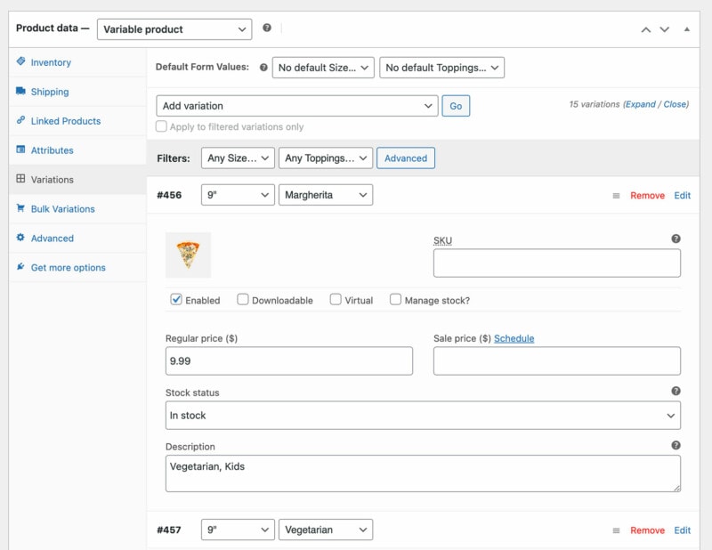 WooCommerce Bulk Variations: Display Variation Descriptions