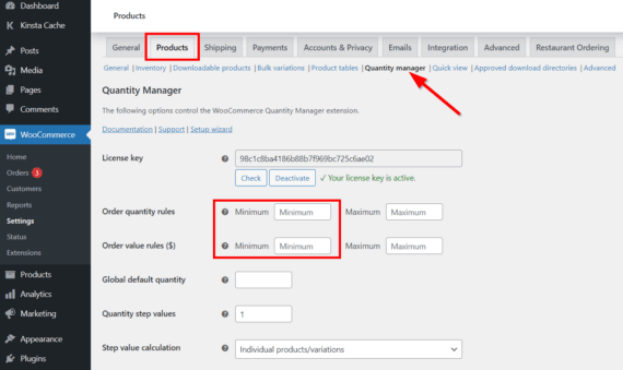 How to Set Minimum Order Quantities in WooCommerce