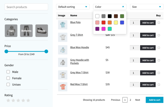 WooCommerce Product Table: Bestselling Product Table Plugin