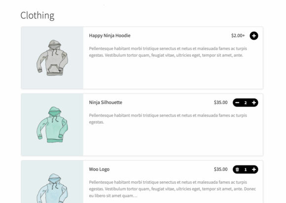 WooCommerce Quantity Plus Minus Buttons for Restaurant Orders
