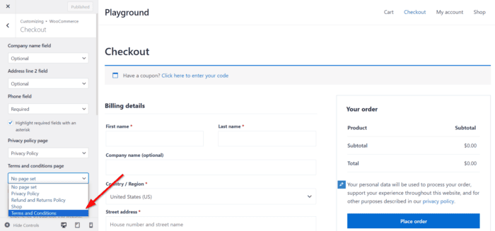 Guide To Adding Terms And Conditions Page In Woocommerce