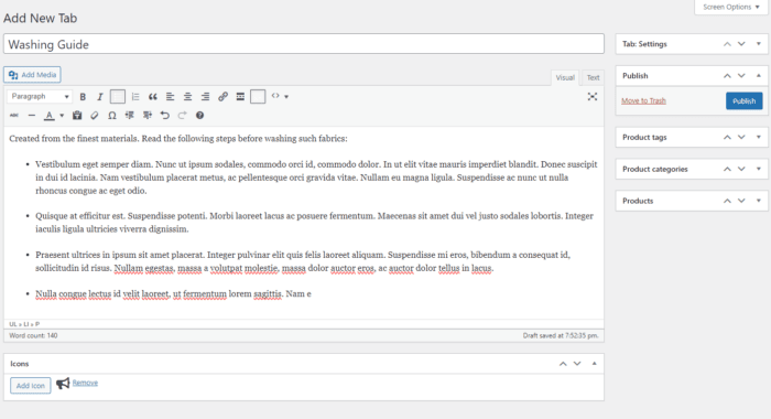 WooCommerce: How to Effectively Use Additional Information Tab
