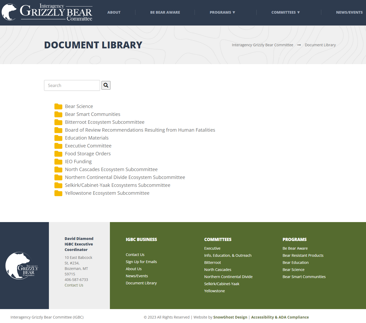 Case Study: A Searchable Document Library for Grizzly Bear