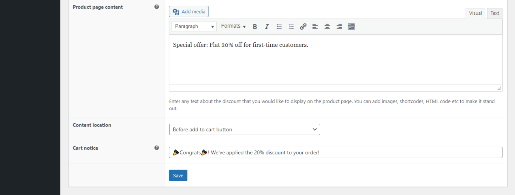 Tutorial Set Up A First Order Discount In Woocommerce