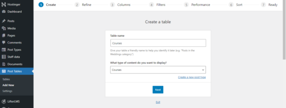 Tutorial: List LifterLMS Courses & Lessons in a Searchable Table
