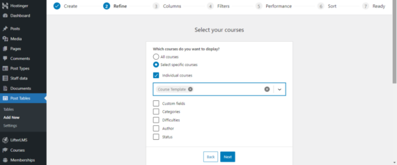 Tutorial: List LifterLMS Courses & Lessons in a Searchable Table
