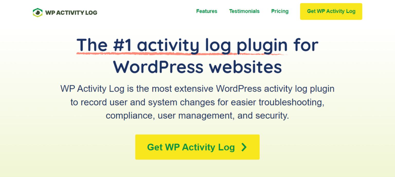 WP Activity Log review: Features, pricing, pros and cons, etc. | Barn2 Plugins