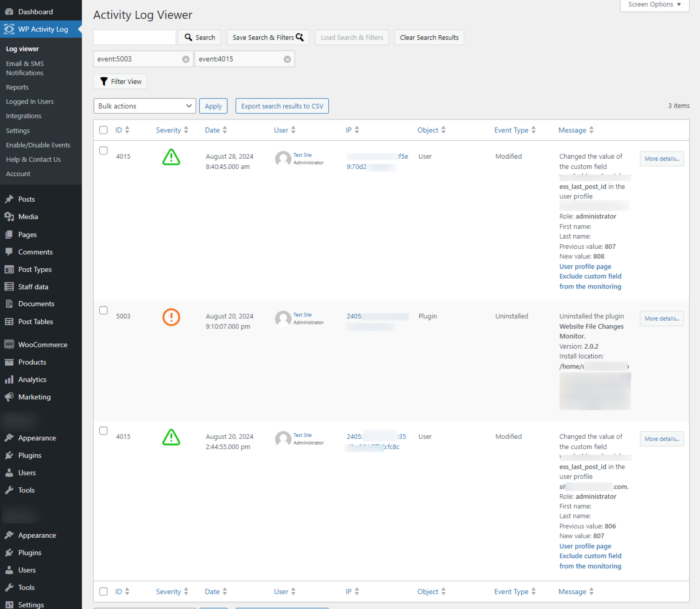 WP Activity Log review: Features, pricing, pros and cons, etc. | Barn2 Plugins