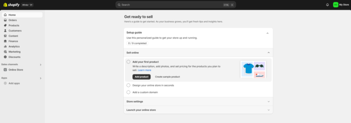 Build Your First Shopify Store Step by Step