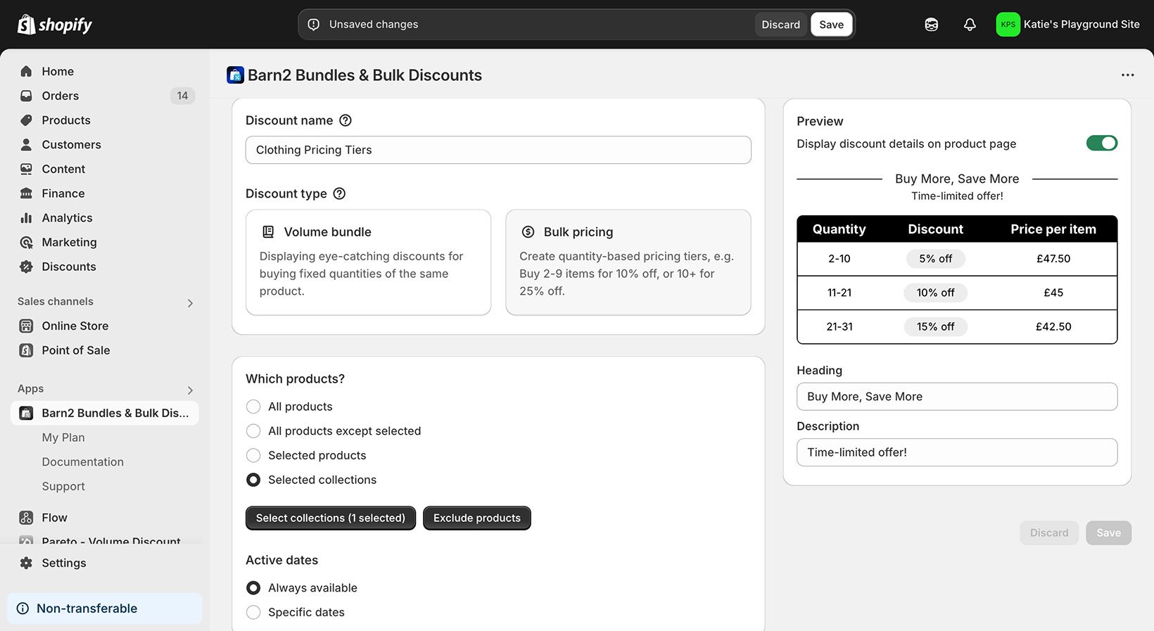 How to Set Up Quantity Price Breaks in Shopify